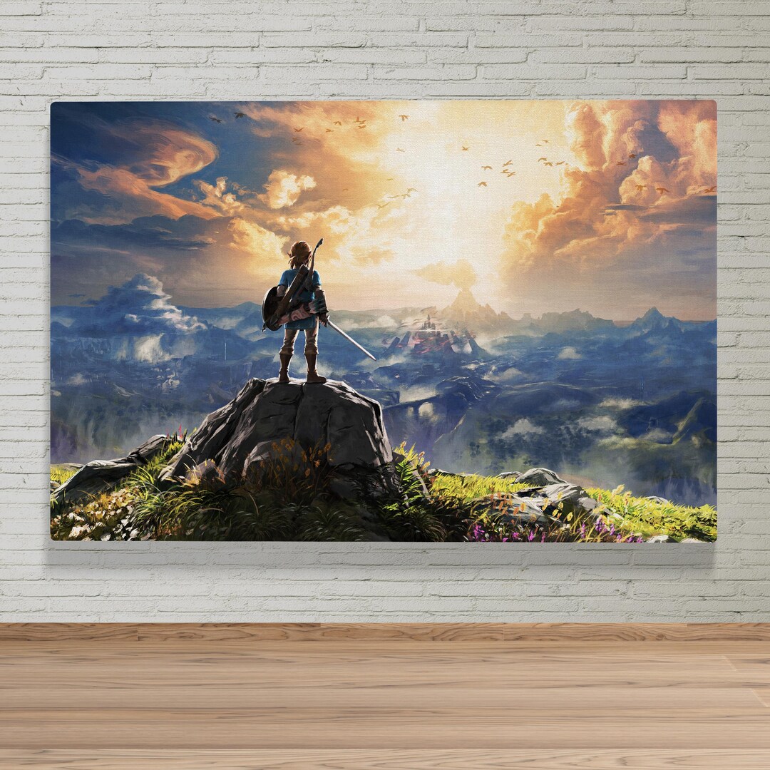 Legend of Zelda Canvas Print#2, Canvas Poster, Wall Art, Rolled Canvas ...