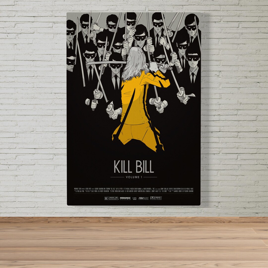 Kill Bill Canvas Print#2, Canvas Poster, Wall Art, Rolled Canvas Print ...
