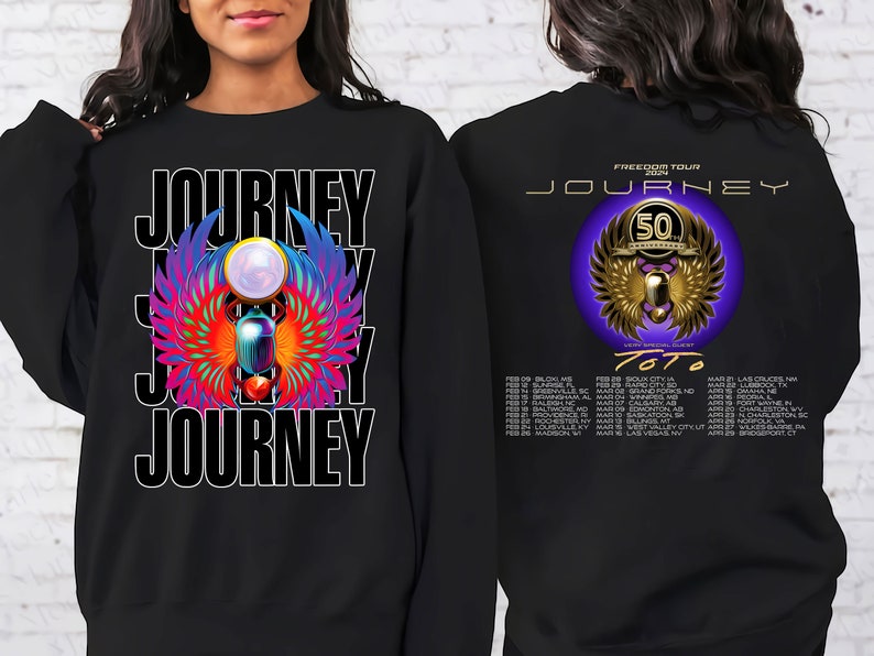 2024 Journey Band Freedom Tour Png, Journey Band Merch, Rock Band ...