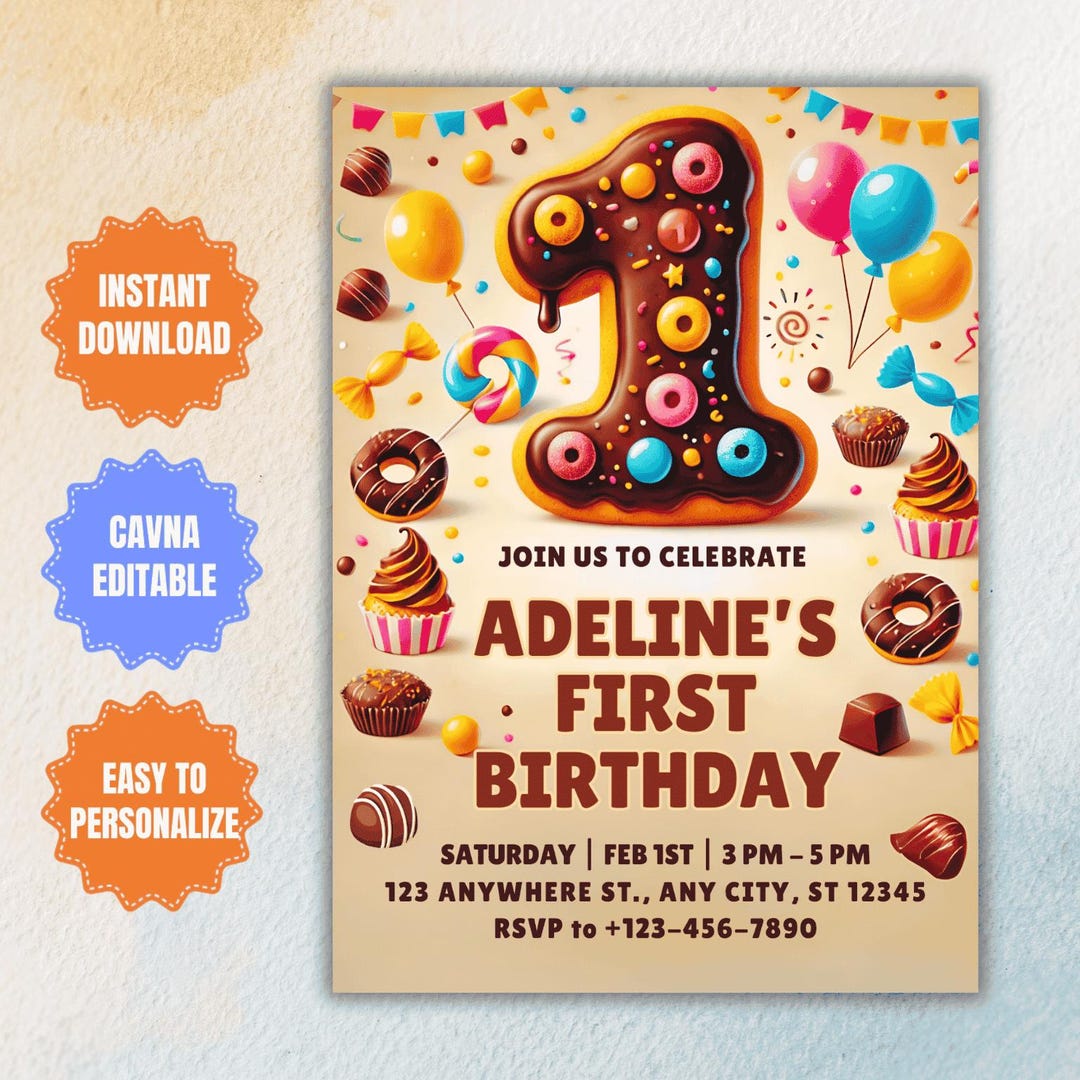 Editable Chocolate Party Invitation, Chocolate Invitation, Chocolate ...