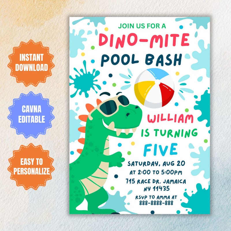 Dinosaur Birthday Party - Etsy