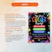 Editable Color Splash Birthday Invitation: Party Theme (digital ...