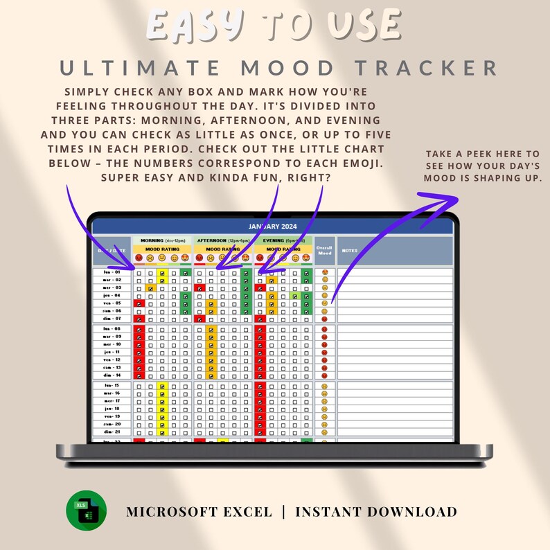 Mood Tracker - Etsy