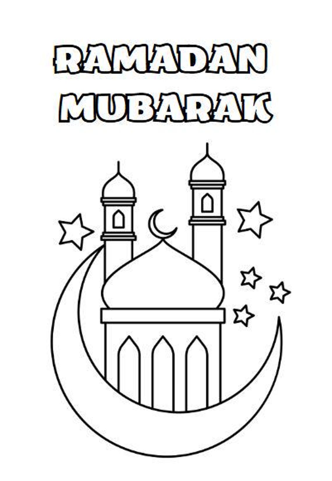 Ramadan Coloring Pages, Islamic Coloring Pages for Kids, Muslim ...