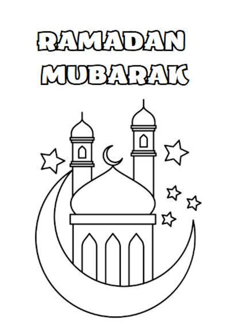 Ramadan Coloring Pages, Islamic Coloring Pages for Kids, Muslim ...
