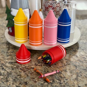 Vibrant Crayon Organizer: Kids' School Art Supply Container for ...