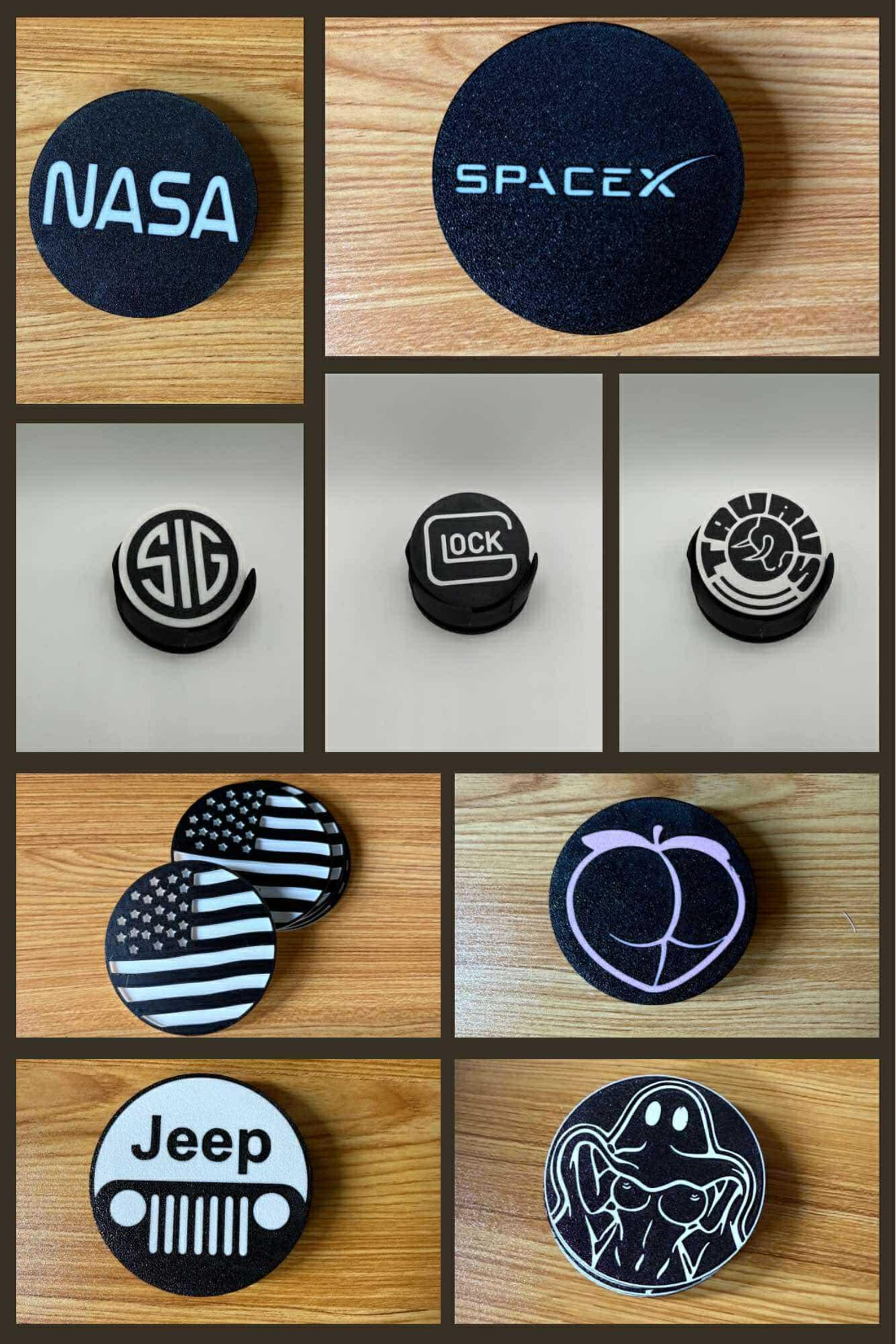 Personalized 3D Printed Drink Coasters | Custom Bar Accessories ...