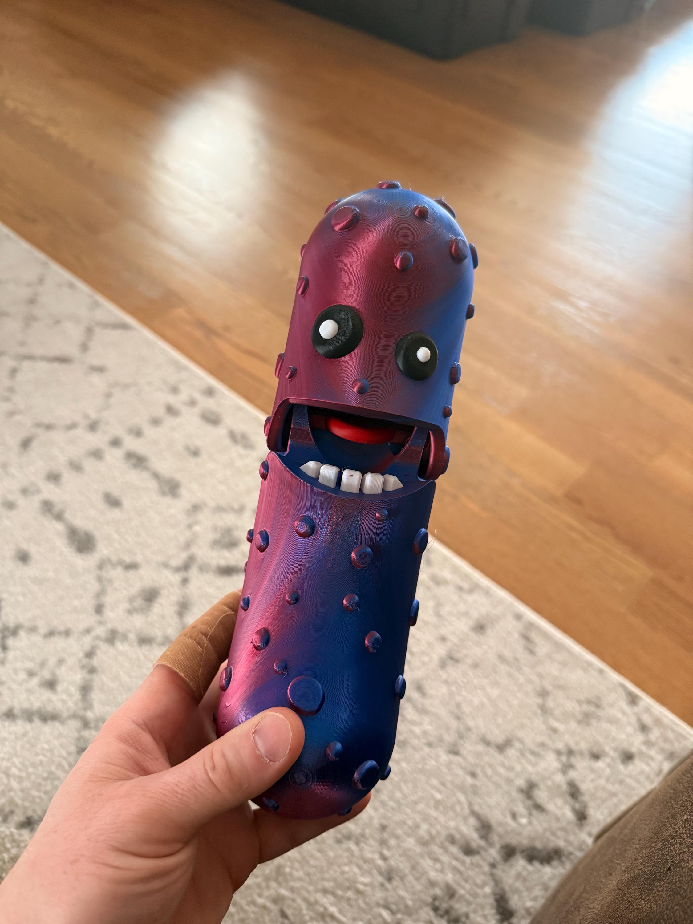 3D Printed Pickle Keychain Fidget Toy: Collectible Tickle Pickles With ...