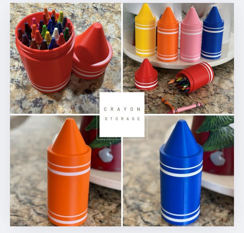 Vibrant Crayon Organizer: Kids' School Art Supply Container for ...