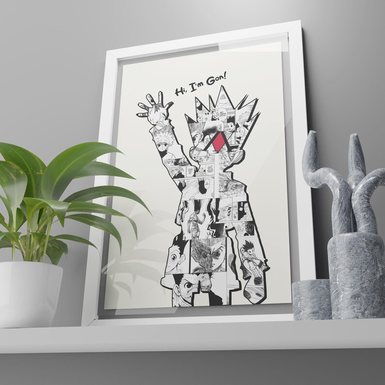Hunter X Hunter Gon Minimalistic Anime Wall Art, Custom Hxh Poster ...