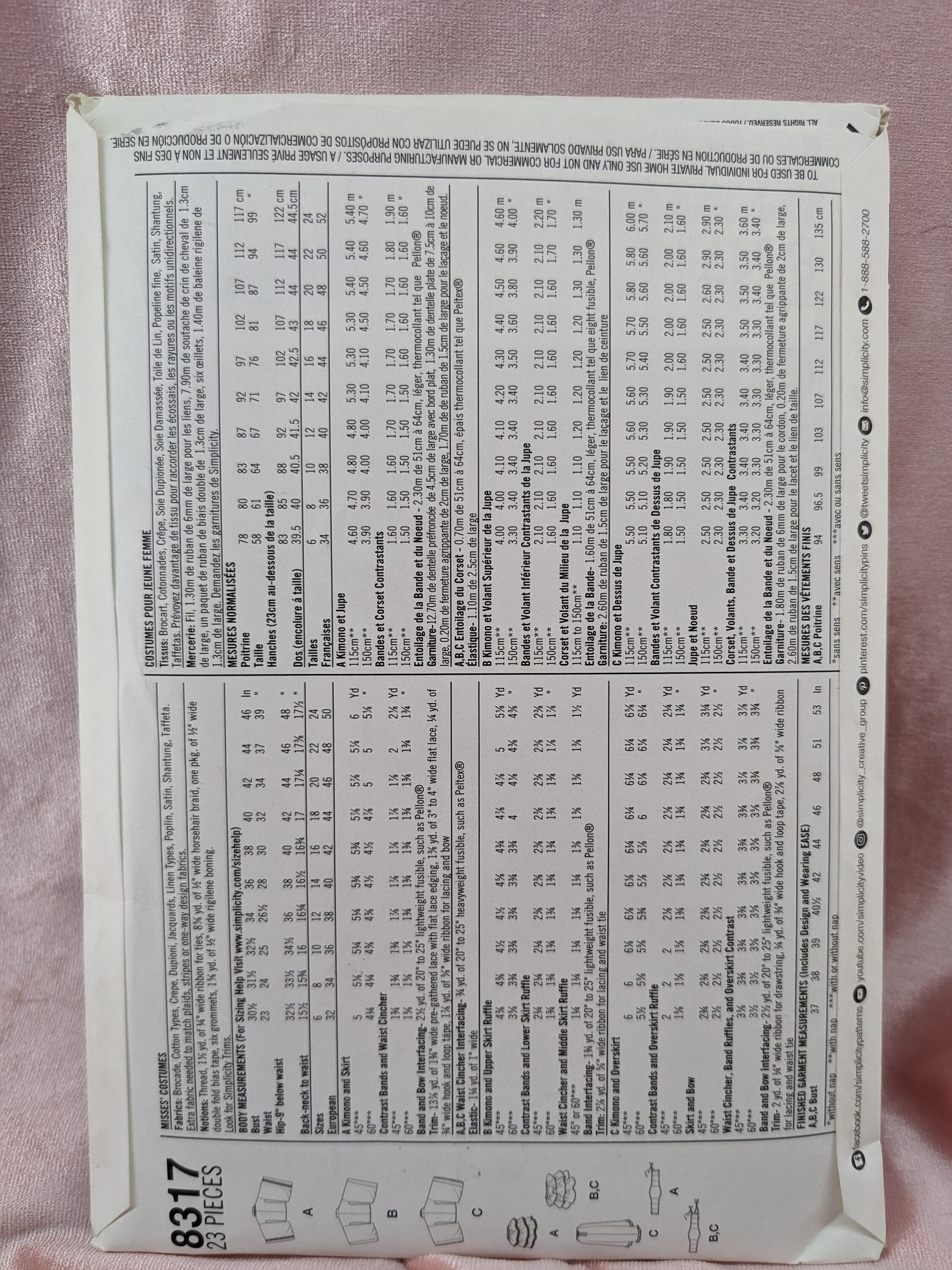 Simplicity 8317 Lolita Anime Costume Pattern - Etsy