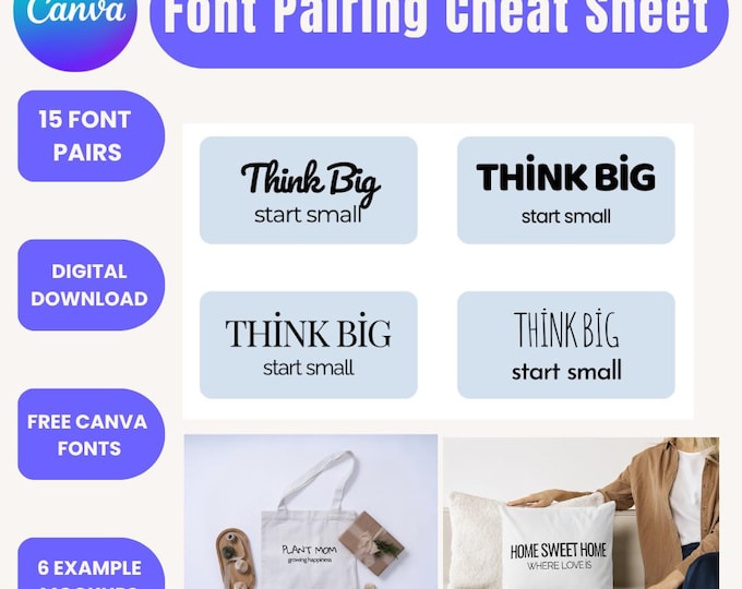 Canva Font Pairing Guide Ultimate Cheat Sheet for Typography ...