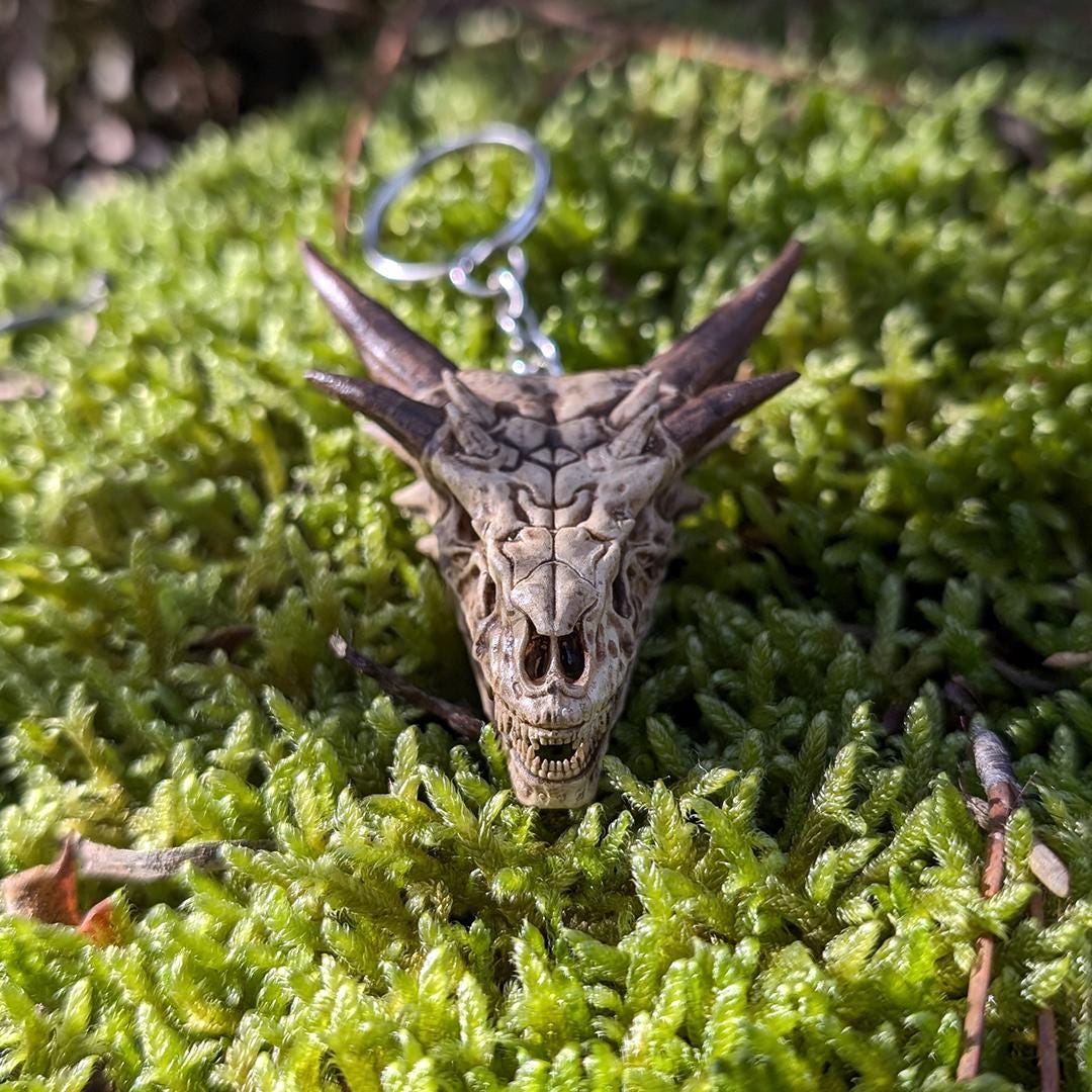Dragon Skull Keychain Balerion, Aegon the Conqueror From Game of ...