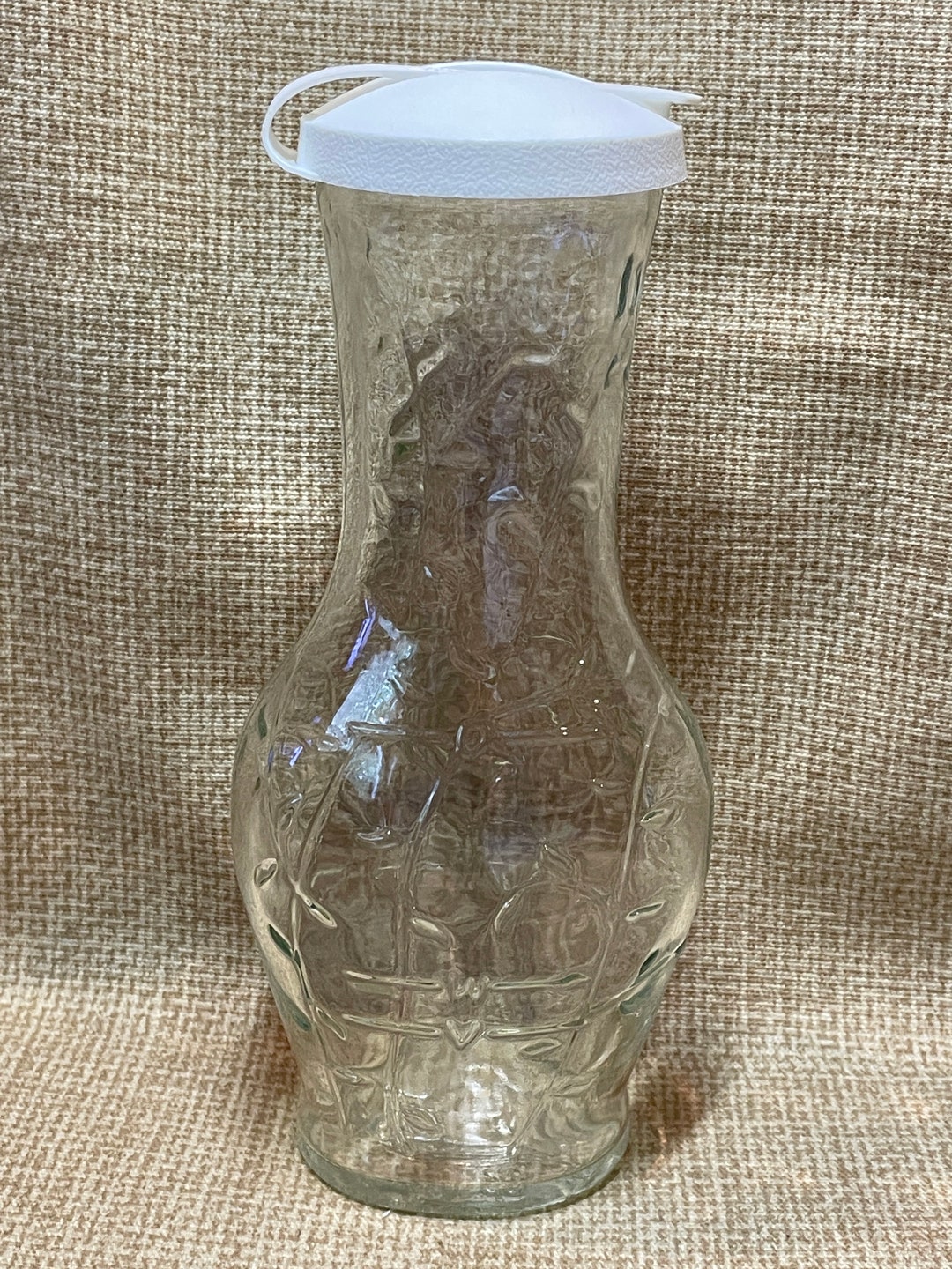 Vintage Good Seasons Glass Cruet/white Top Good Seasons Salad Dressing ...