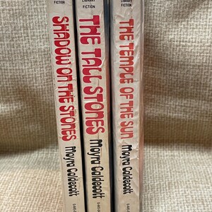 Vintage 1977-78 Moyra Caldecott the Sacred Stones Trilogy Set of 3/tall ...