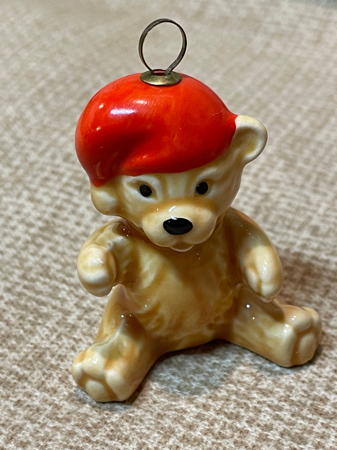 Vintage Goebel W. Germany Teddy Bear With Cap Christmas Ornament/teddy ...