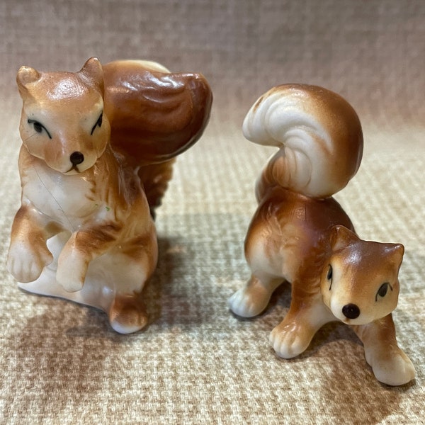 Cute Squirrel Figurines - Etsy