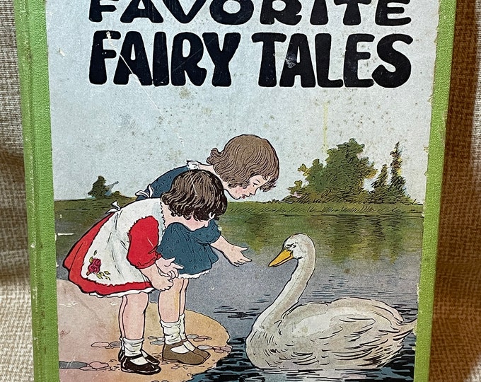 Vintage 1930's Favorite Fairy Tales Book/hard Back Fairy Tales Book ...