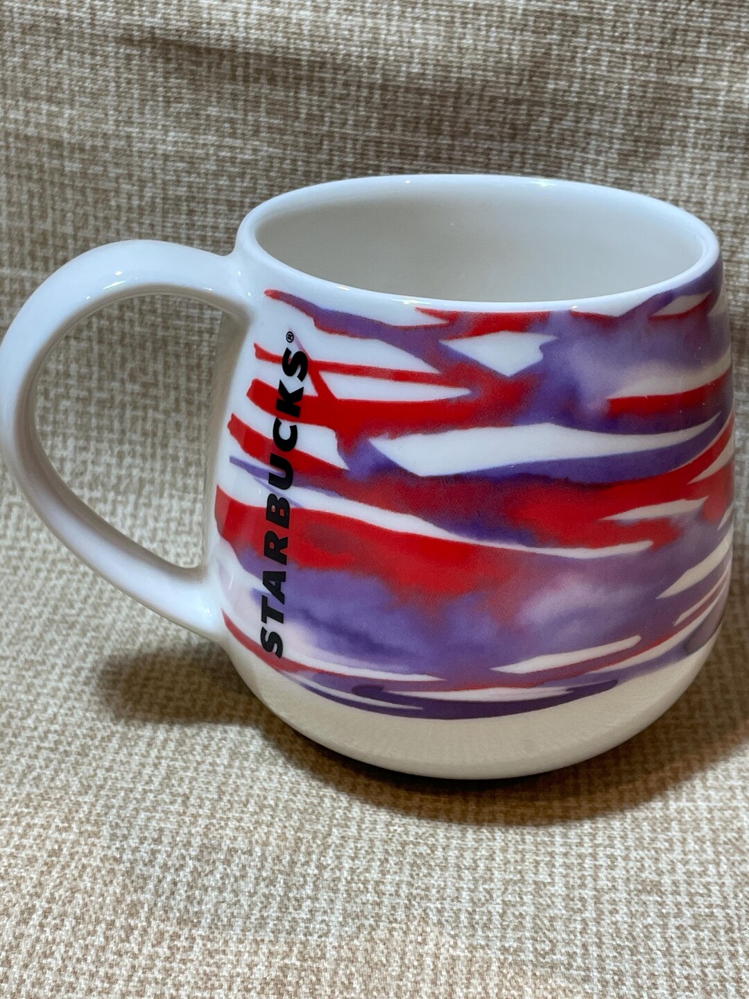 Starbucks Purple and Red Abstract Design Coffee Mug/12 Oz Starbucks ...