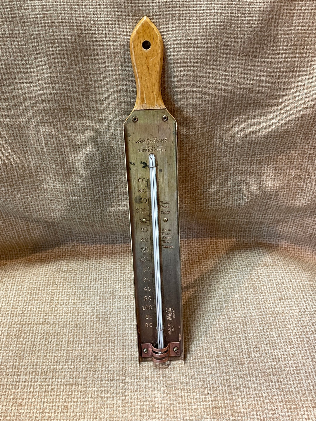 Vintage Sally Sweet Candy Thermometer/candy Thermometer/copper Candy ...