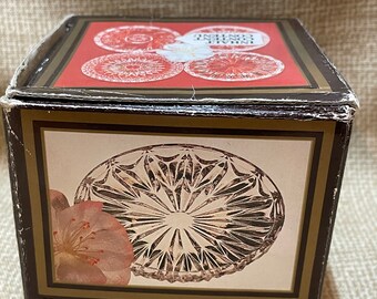 Vintage Cut Flower Crystal Coasters Set of (4) - Etsy