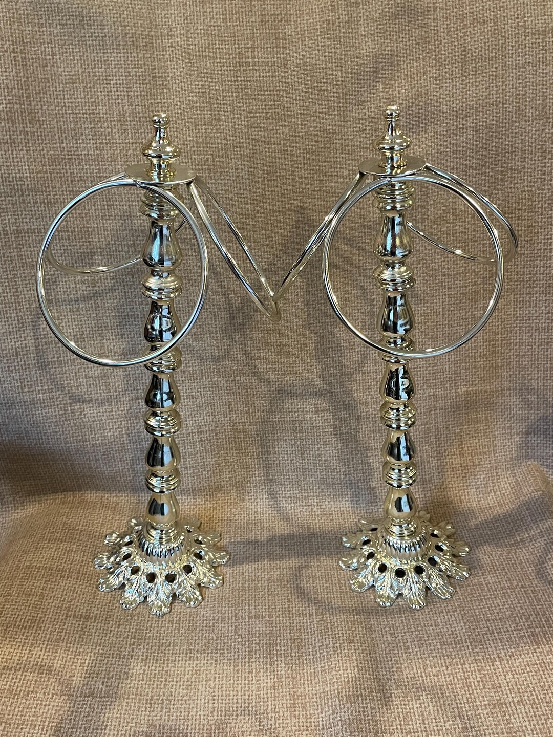 Vintage MCM Hollywood Regency Bathroom Trio Towel Holder/bathroom Towel ...