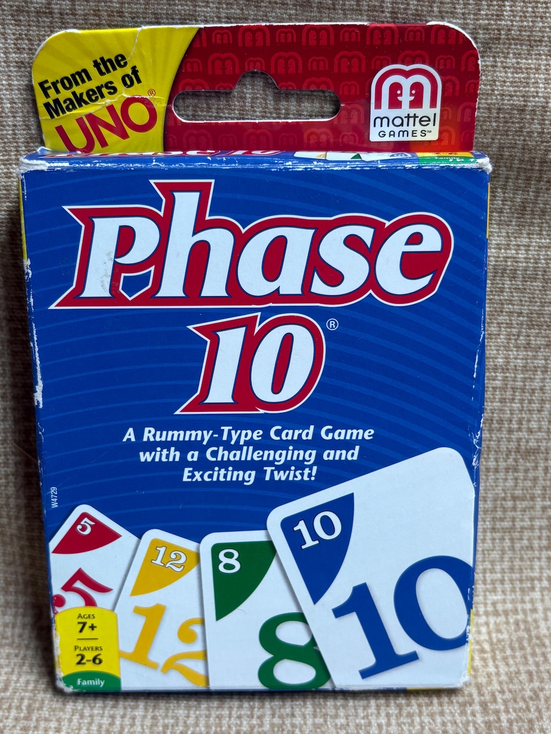 Vintage Phase 10 Card Game/challenging Card Game/phase 10/game Night ...