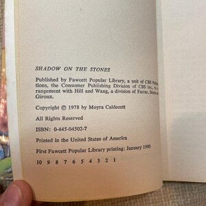 Vintage 1977-78 Moyra Caldecott the Sacred Stones Trilogy Set of 3/tall ...