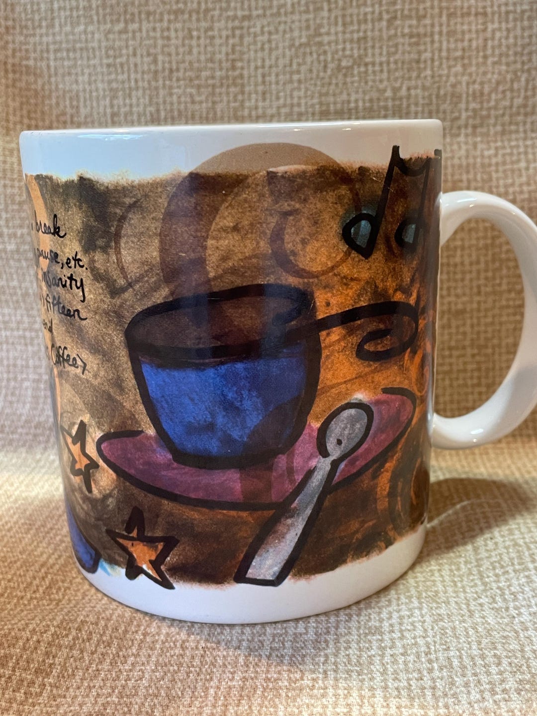 Vintage 1998 Starbucks Coffee Break Essentials Mug/large Coffee Mug ...