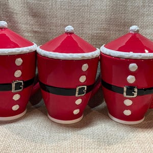 Hallmark Santa Coffee Mug With Santa Hat Lid/hallmark Christmas Mug ...
