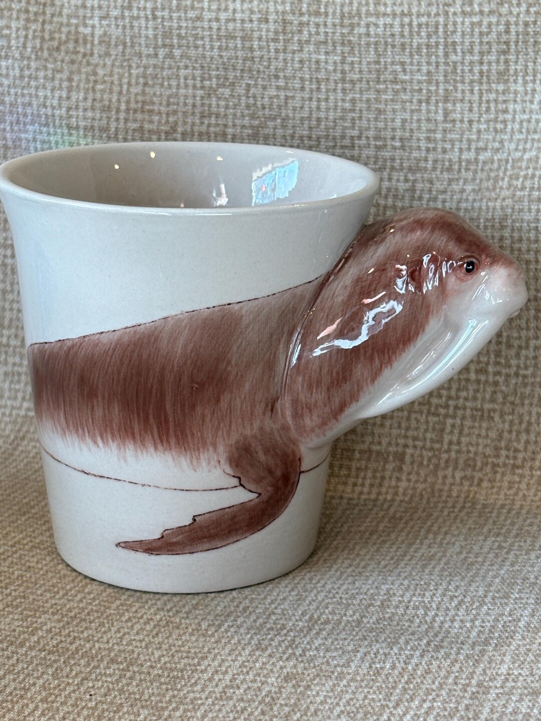 Vintage 3D Walrus Coffee Mug/hand Painted Walrus Mug/coffee Mug/sea ...