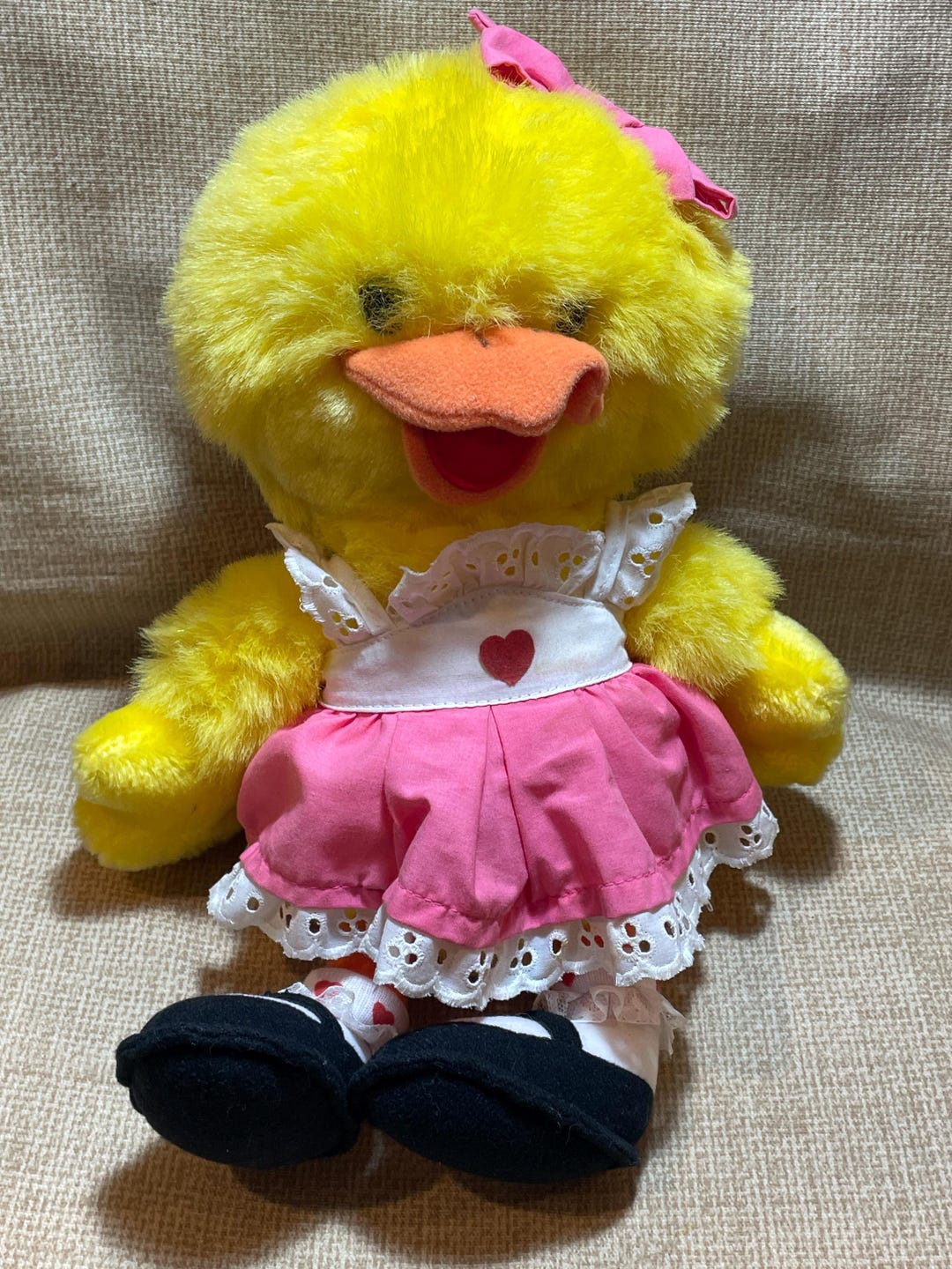 Vintage 1988 Suzy's Zoo Plush Duck/suzy's Zoo Duck/yellow Duck With ...