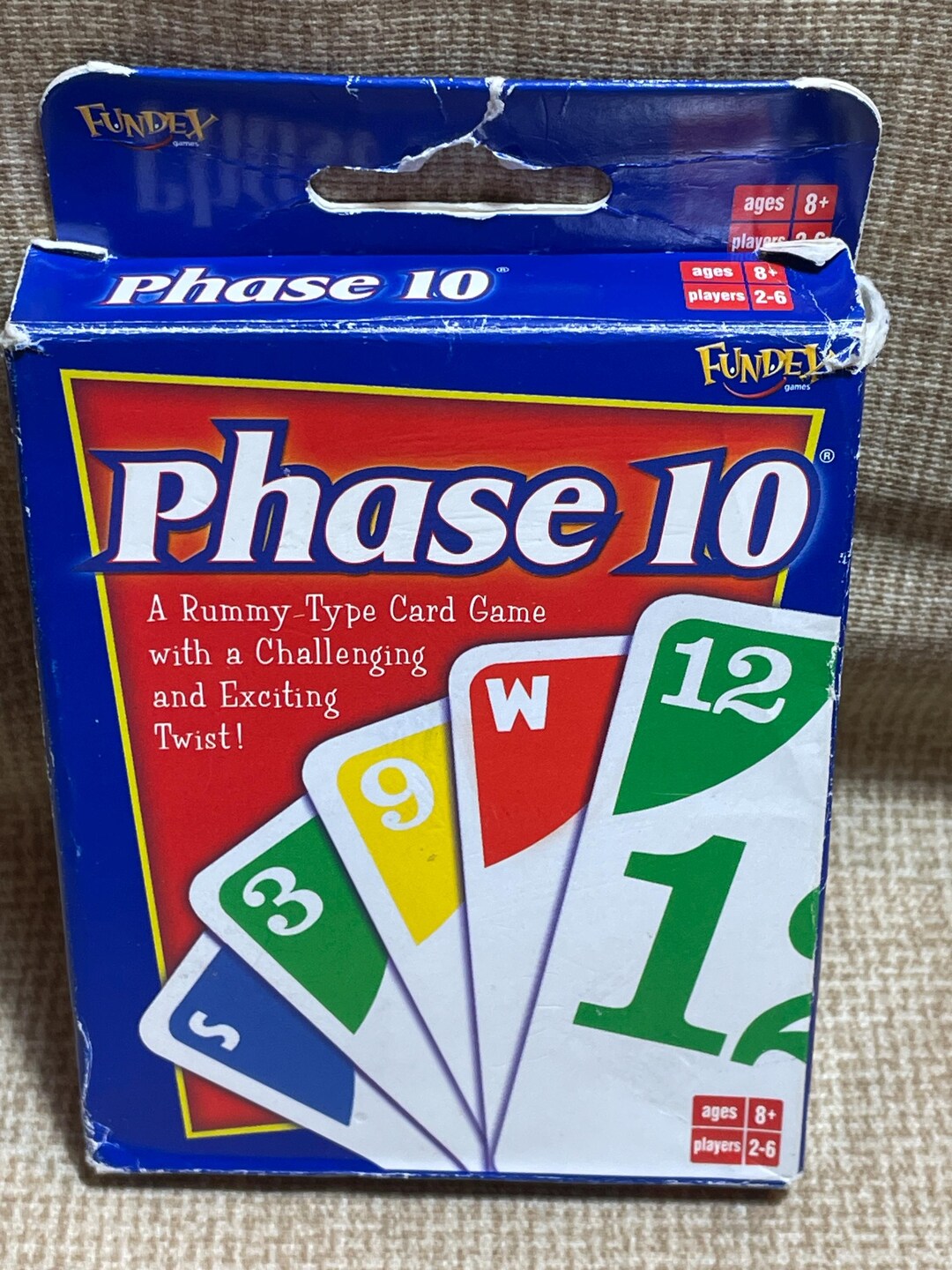 Vintage 2004 Phase 10 Card Game/challenging Card Game/phase 10/game ...