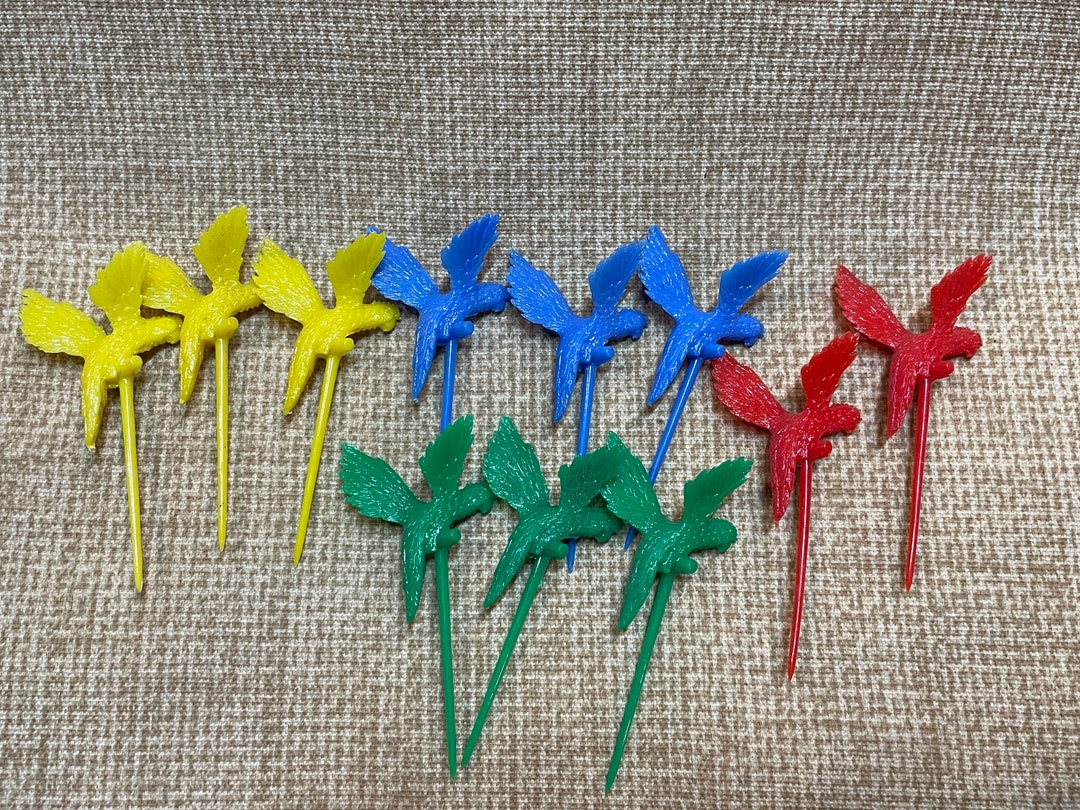 Vintage RARE Corby's Blended Whiskey Cocktail Picks/parrot Cocktail ...