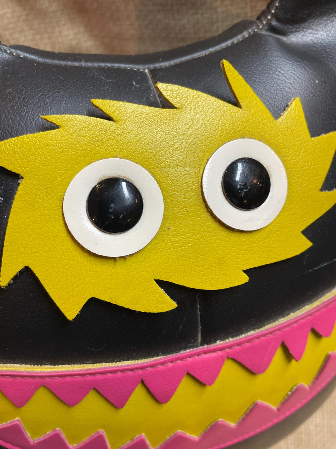 Vintage RARE 1960's Nauga Naugahyde Black Monster Doll/kitschy Nauga ...