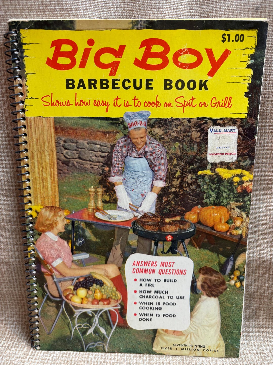Vintage Big Boy Barbecue Book/bbq Cooking Book/cooking Meat/big Boy BBQ ...