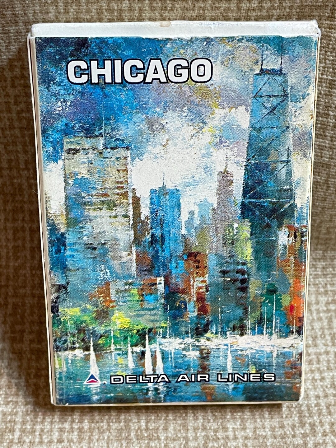 Vintage Chicago Delta Airlines Playing Cards/70's Delta Deck of Cards ...