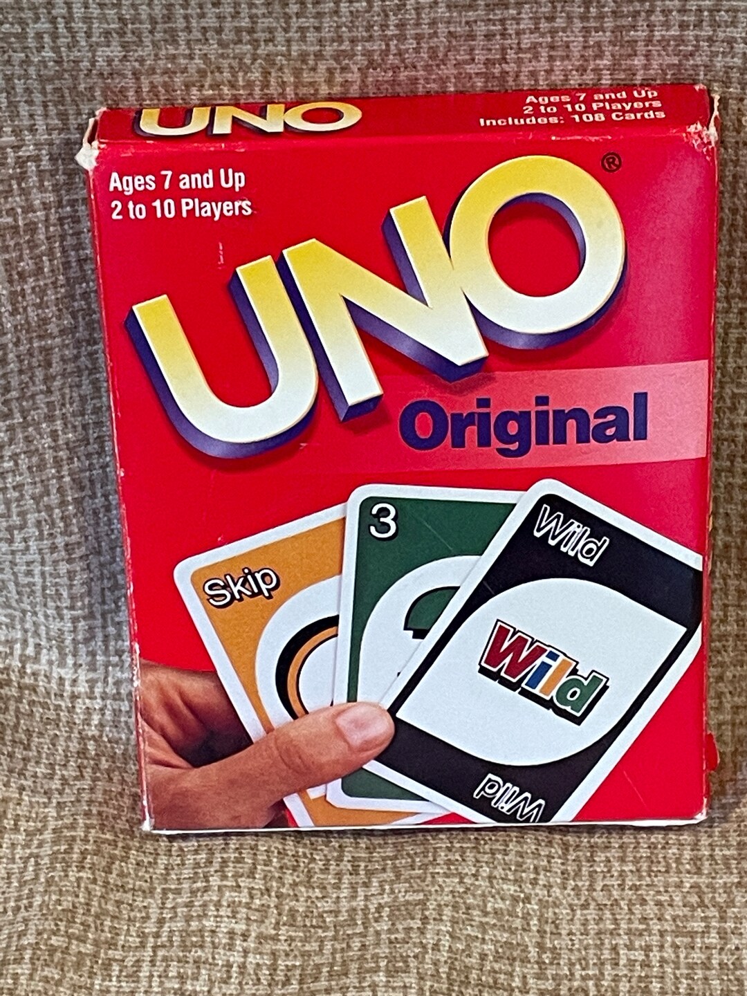 Vintage UNO 1998 Edition/uno Mattel Card Game/family Game Night/uno ...