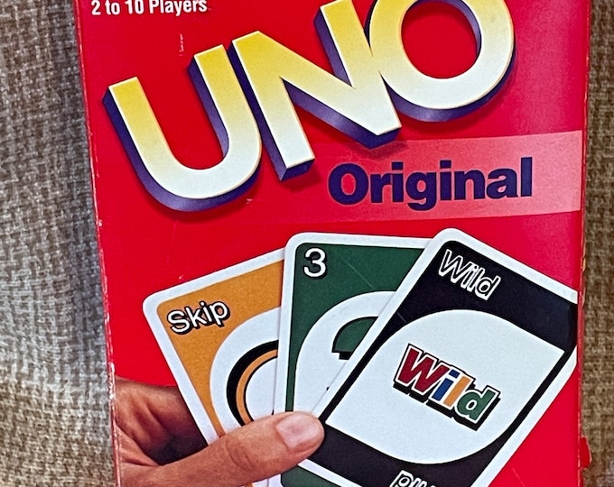 Vintage UNO 1998 Edition/uno Mattel Card Game/family Game Night/uno ...