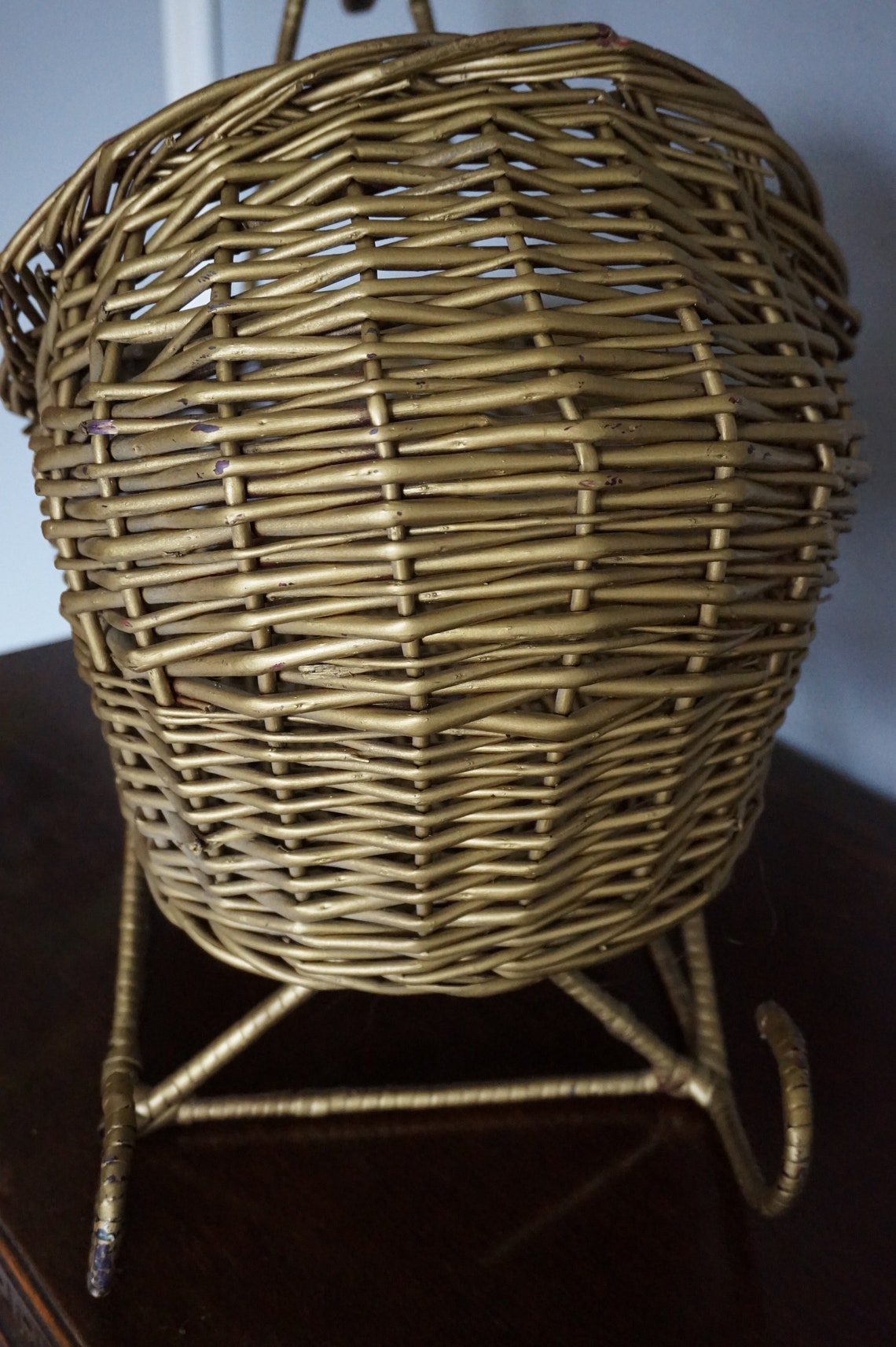 Vintage Rare Large Wicker Sleigh/wicker Christmas | Etsy