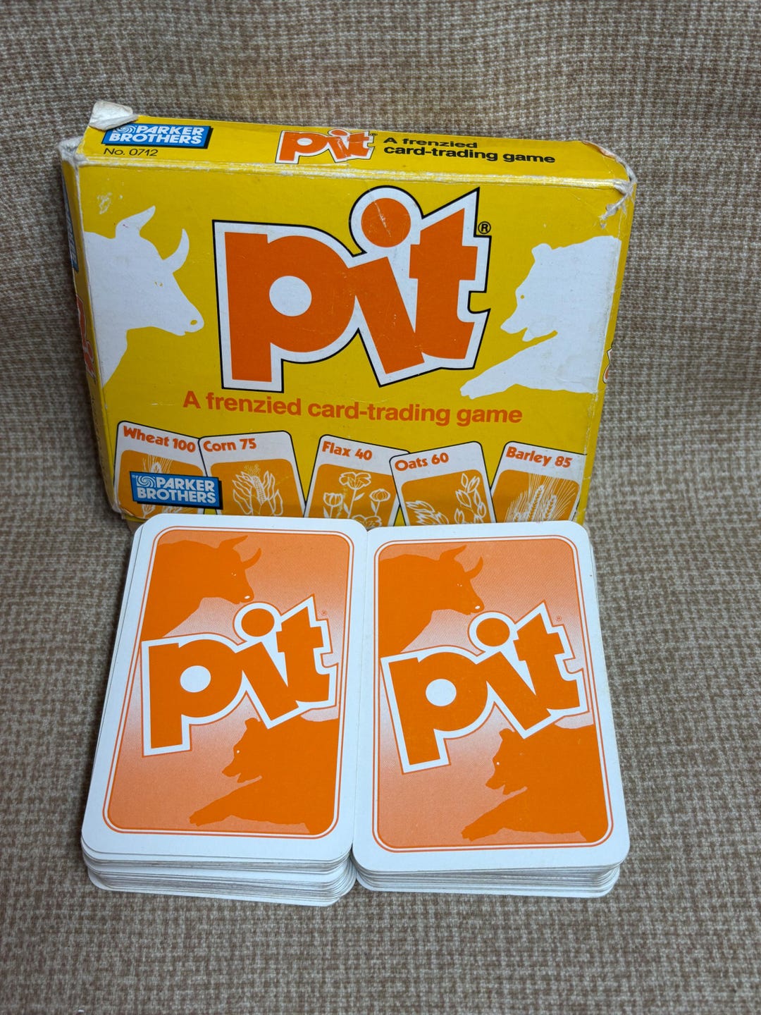 1988 Parker Brothers Pit Card Game/frenzied Card Trading Game/family ...