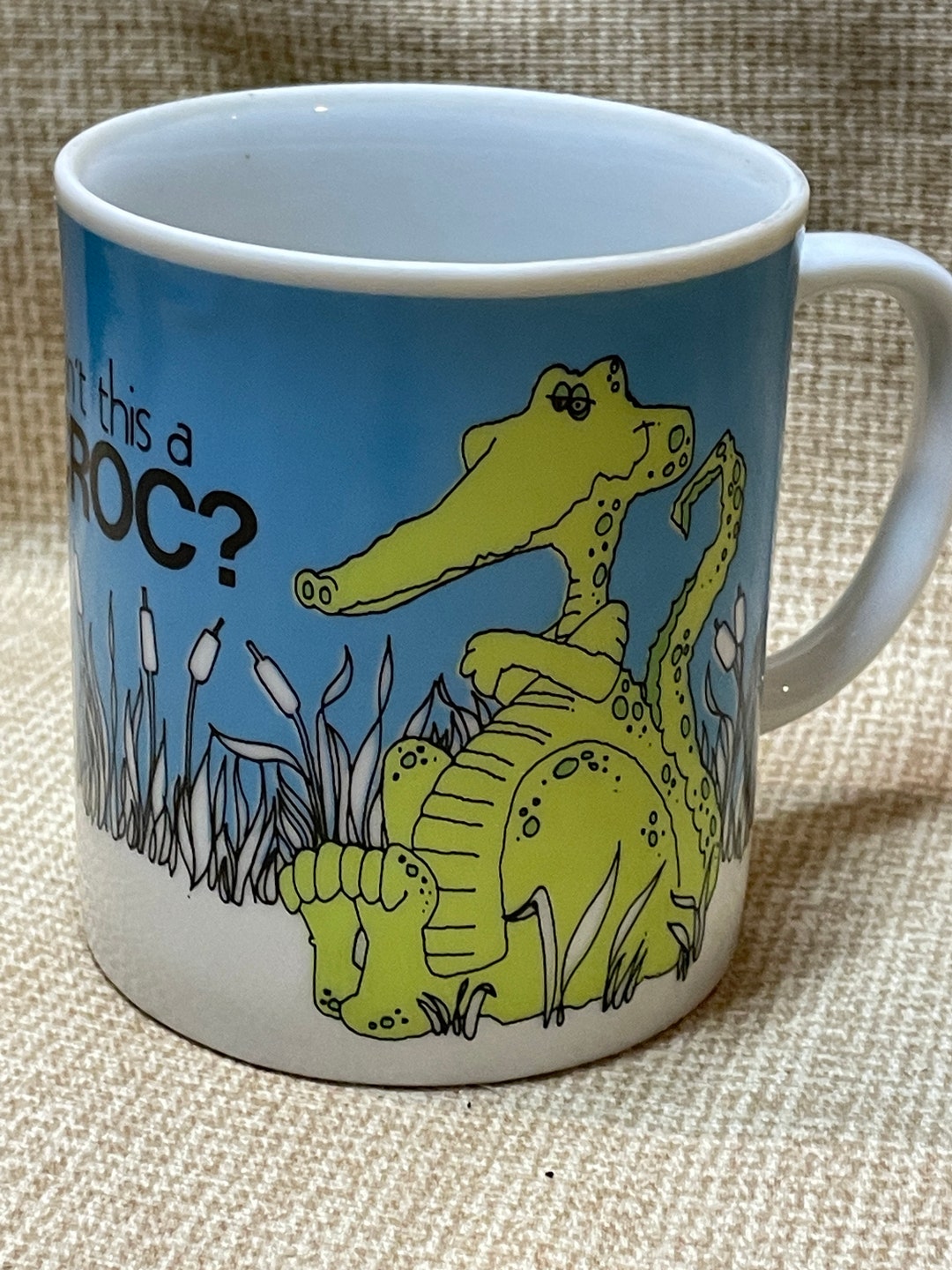 Vintage 70's Classique Ain't This a Croc Crocodile Mug/gibson Greeting ...