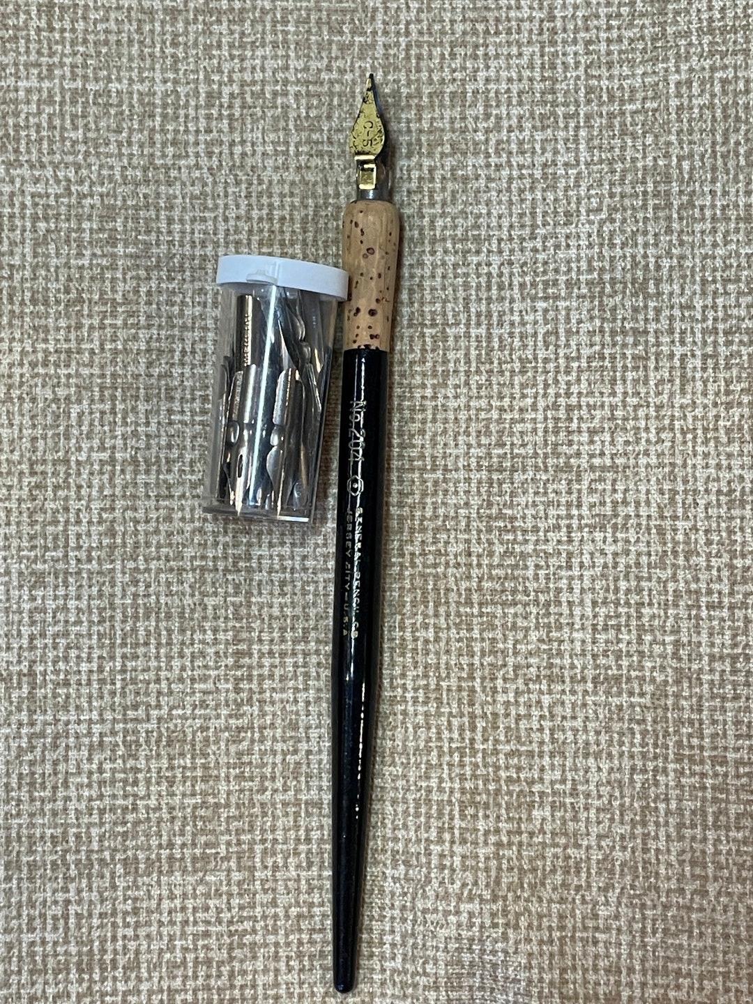 Vintage Calligraphy Pen and 50 Vintage Calligraphy Nibs/esterbrook Nibs ...