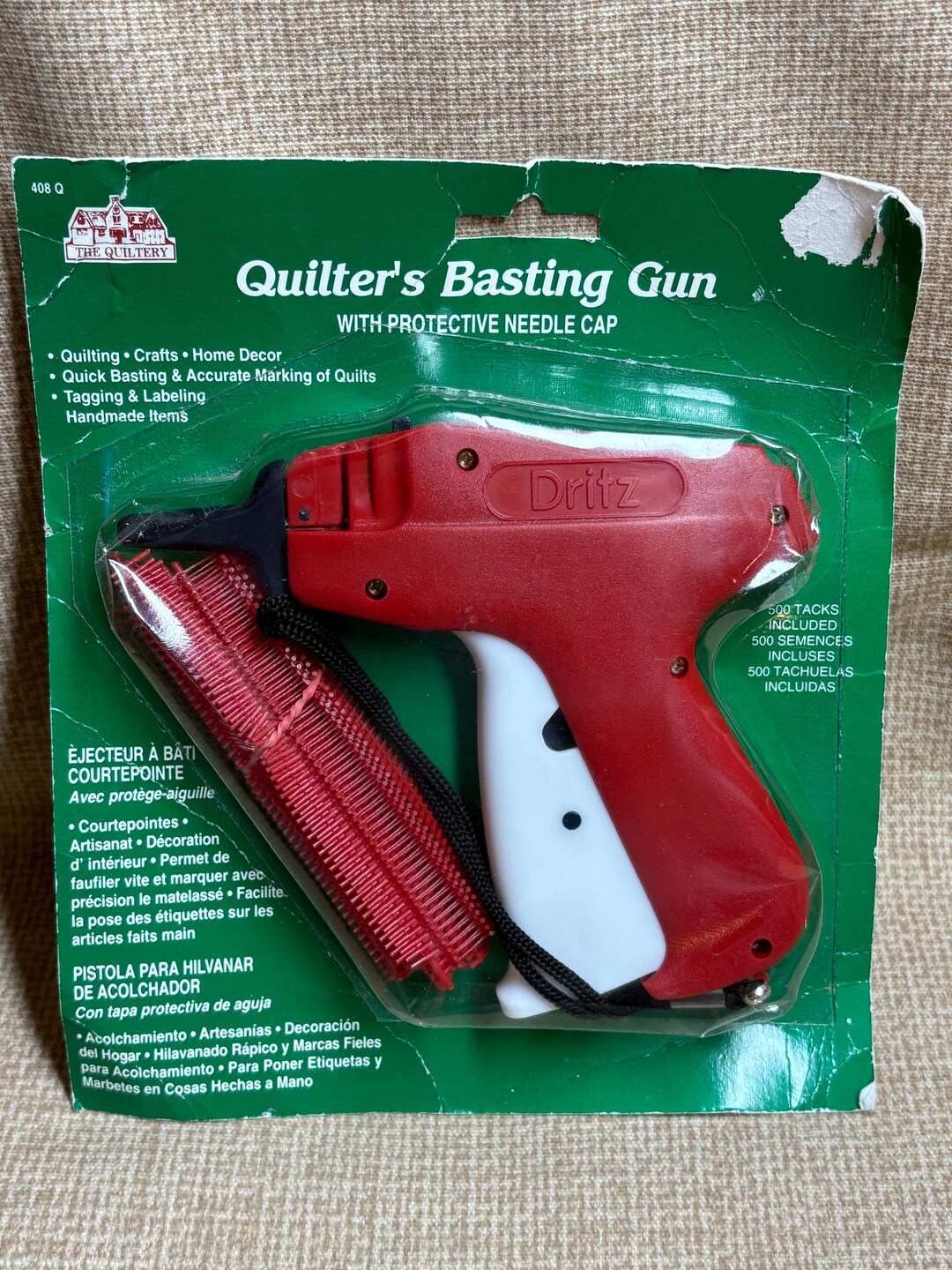 Vintage 1995 Quilter's Basting Gun/500 Tacks/quick Basting/quilting ...