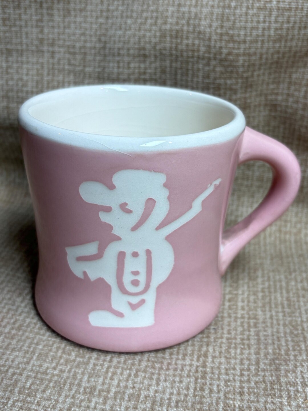 Vintage 1940's Haker Cameoware Pink Child's Mug/circus Elephant and ...