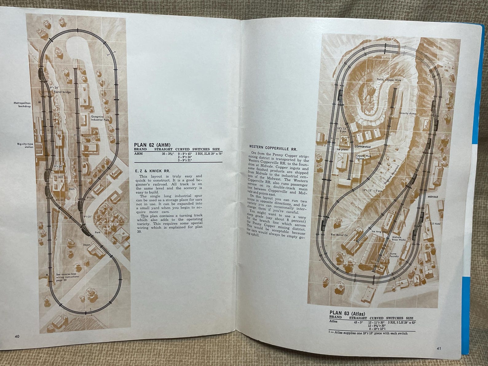 Vintage 1971 N Scale Model Railroads Track Plans Book/russ Larson/easy ...