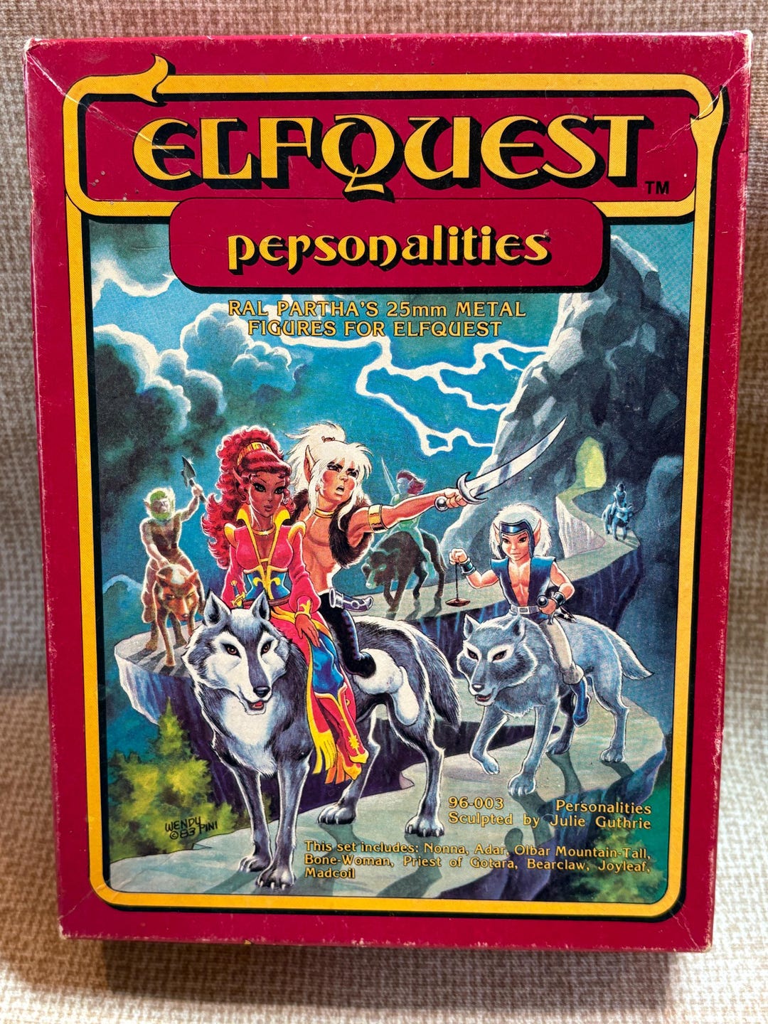 Vintage 1983 Elfquest Personalities Box/elfquest/wendy Pini/elfquest Box/personalities Holder ...