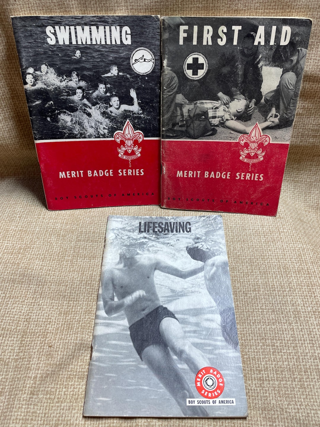 Vintage Boy Scout Merit Badge Series Booklets Set of 3/60's Lifesaving ...
