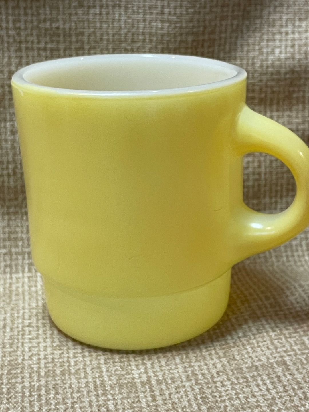 Vintage 1950's Anchor Hocking Fire King Ware Yellow Mug/fire King Mug ...