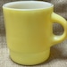 Vintage 1950's Anchor Hocking Fire King Ware Yellow Mug/fire King Mug ...